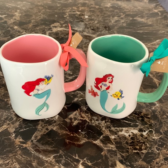 Rae Dunn | Dining | Disney Princess Little Mermaid Mug Set Rae Dunn ...